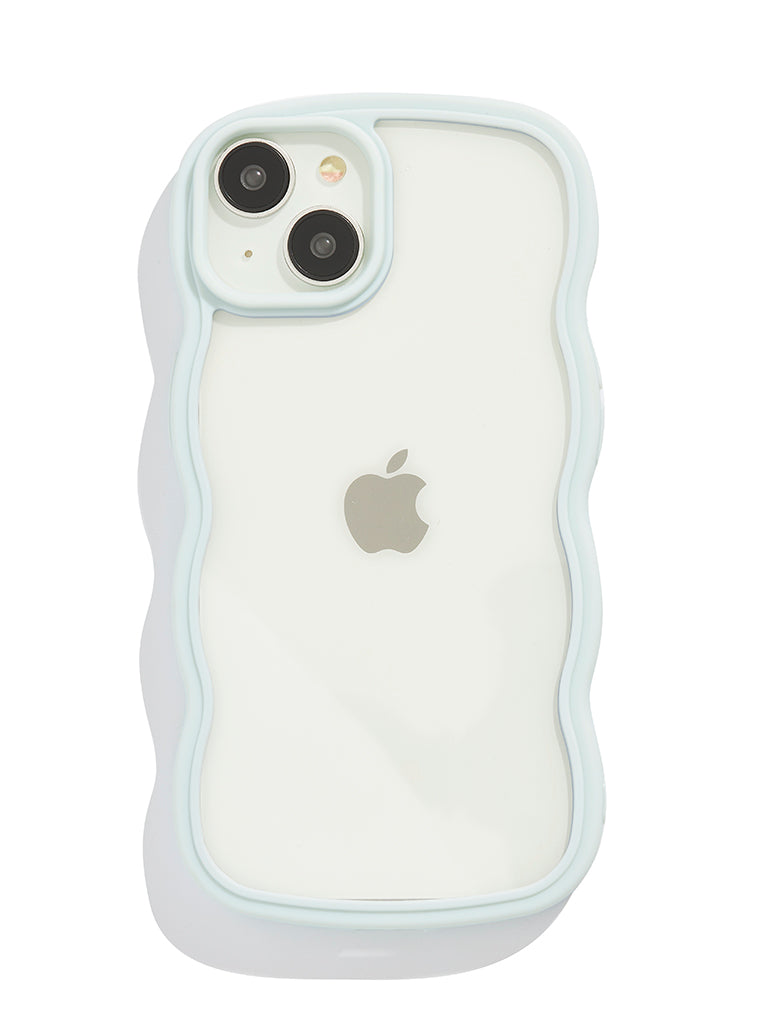 Sage Wiggle Bumper Case | Minimal Aesthetic Phone Cases | Custard London